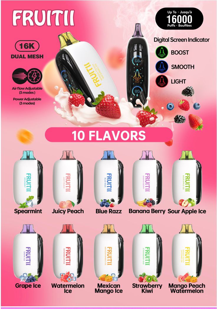 Fruitii 16K Disposable Vape – Vapebazaar